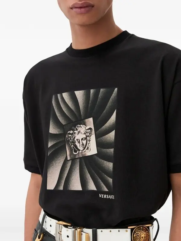 Versace Regular-fit Cotton Jersey T-shirt With Print