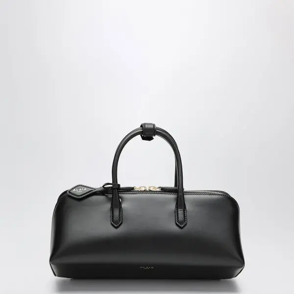 Alaïa Small Delta Bag In Box Calf Leather - Black
