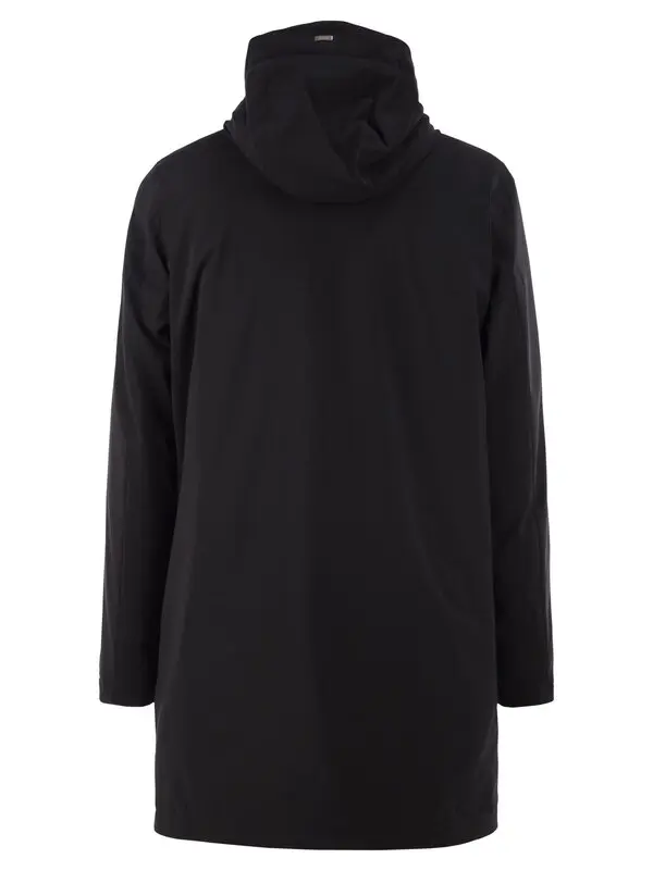 Herno Stretch Technical Fabric Hooded Padded Parka