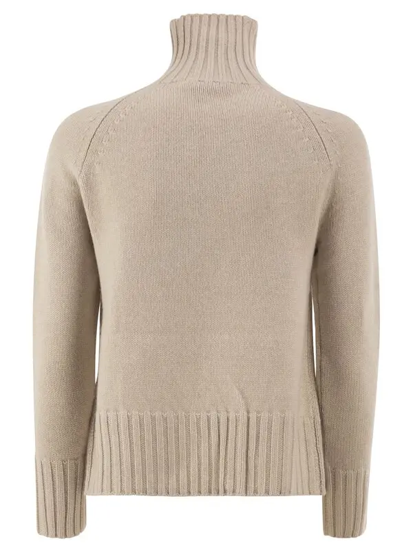 Max Mara Mantova Wool And Cashmere Turtleneck Sweater
