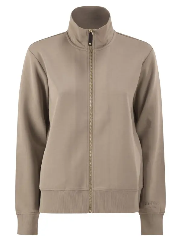 Max Mara Smmcarezza High-neck Zip-up Sweatshirt
