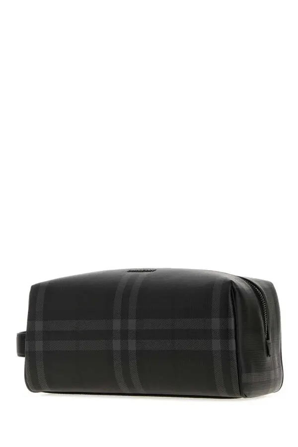Burberry Printed Canvas City Check Beauty Case - Multicolor