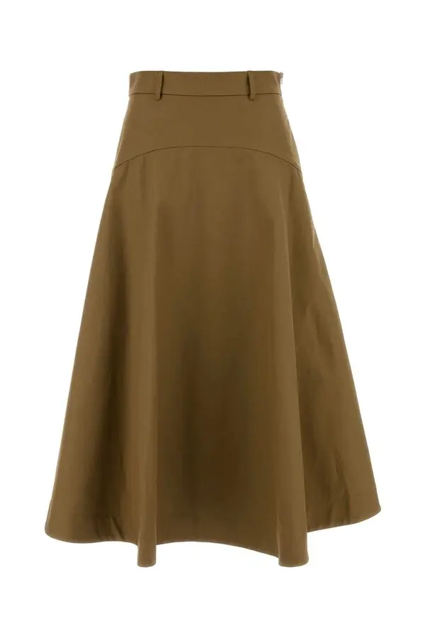 Balenciaga Army Cotton Skirt - Green