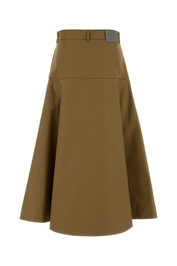 Balenciaga Army Cotton Midi Skirt