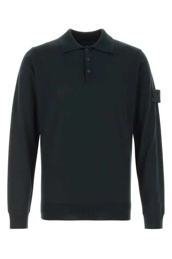 Stone Island Wool Polo Shirt