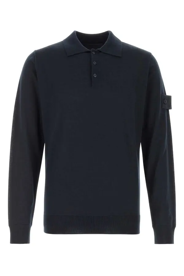 Stone Island Midnight Wool Polo Shirt
