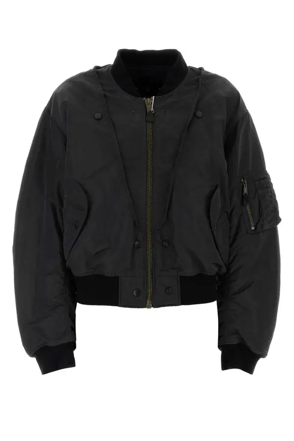 MAISON MARGIELA Slate Nylon Bomber Jacket