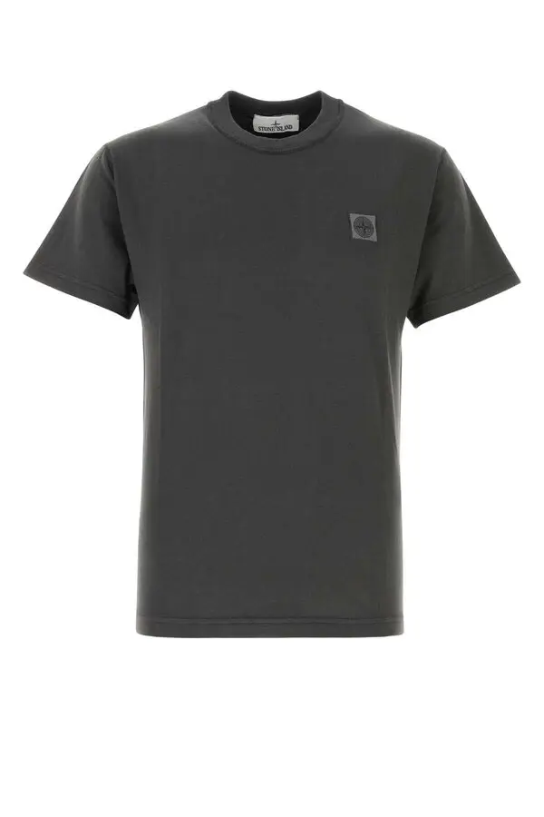 Stone Island Charcoal Cotton T-shirt