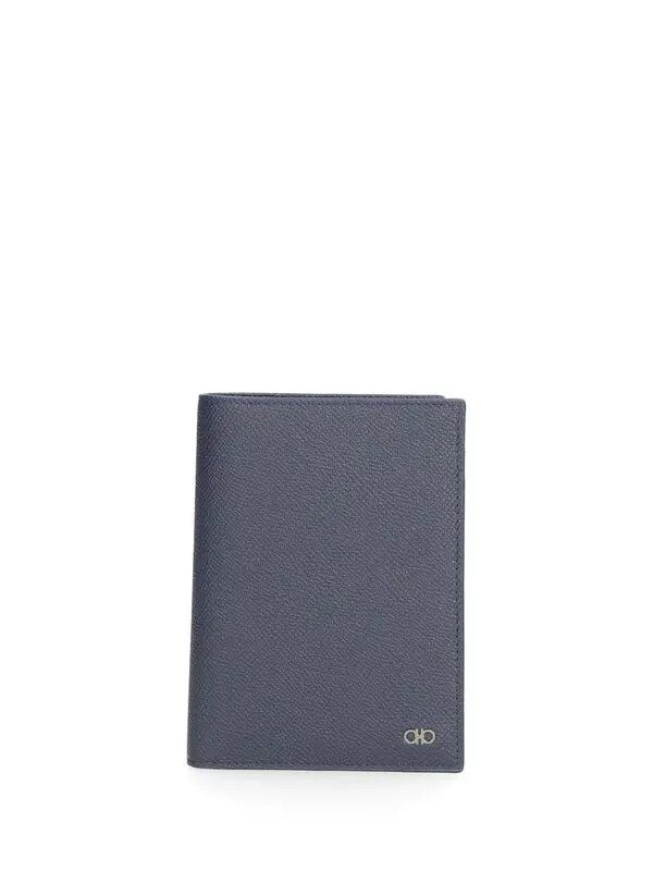 FERRAGAMO Gancini Compact Wallet - Blue