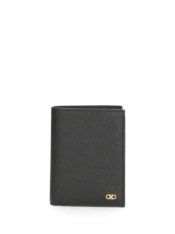 FERRAGAMO Mini Gancini Wallet - Black