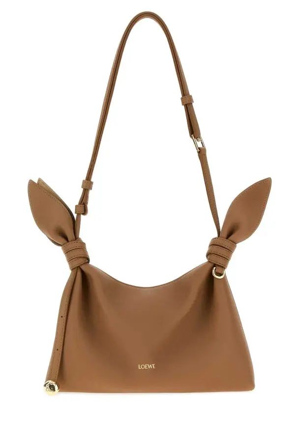 Loewe Camel Leather Mini Scarf Shoulder Bag