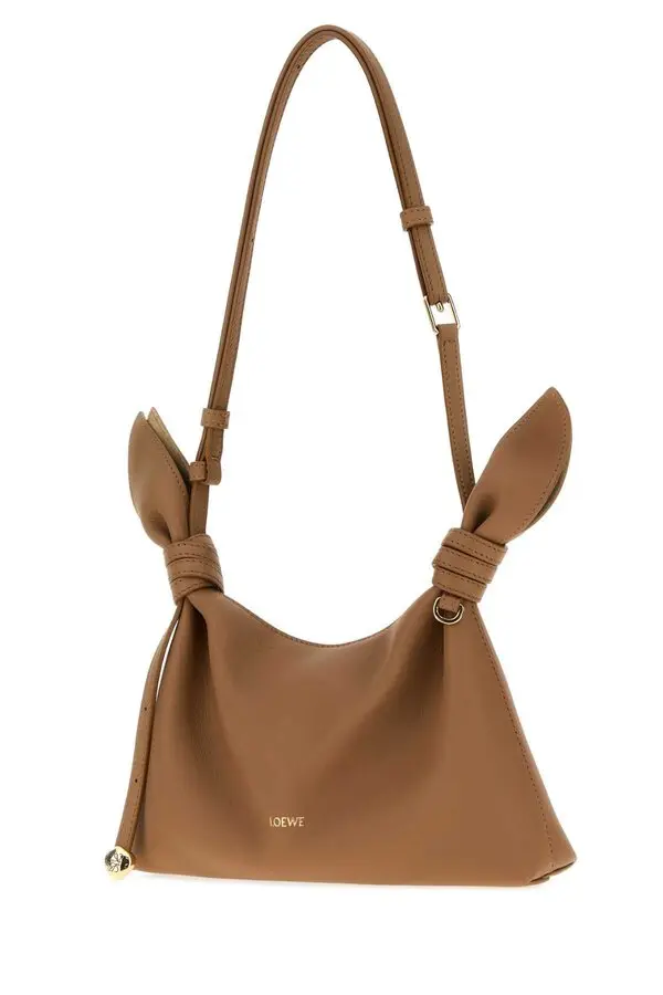 Loewe Camel Leather Mini Scarf Shoulder Bag