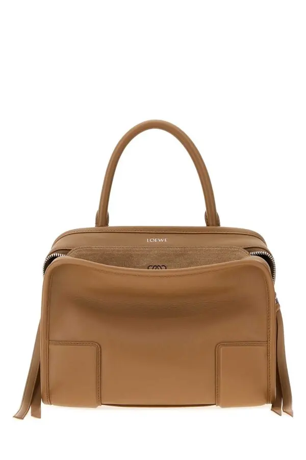 Loewe Camel Leather Small Amazona Handbag