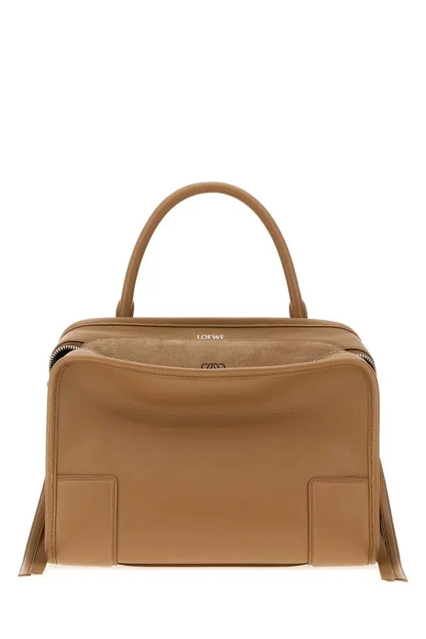 Loewe Camel Leather Medium Amazona 180 Handbag - Brown