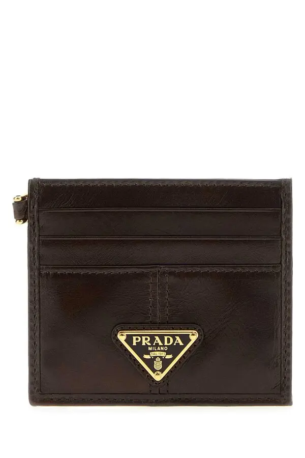 Prada Dark Leather Card Holder