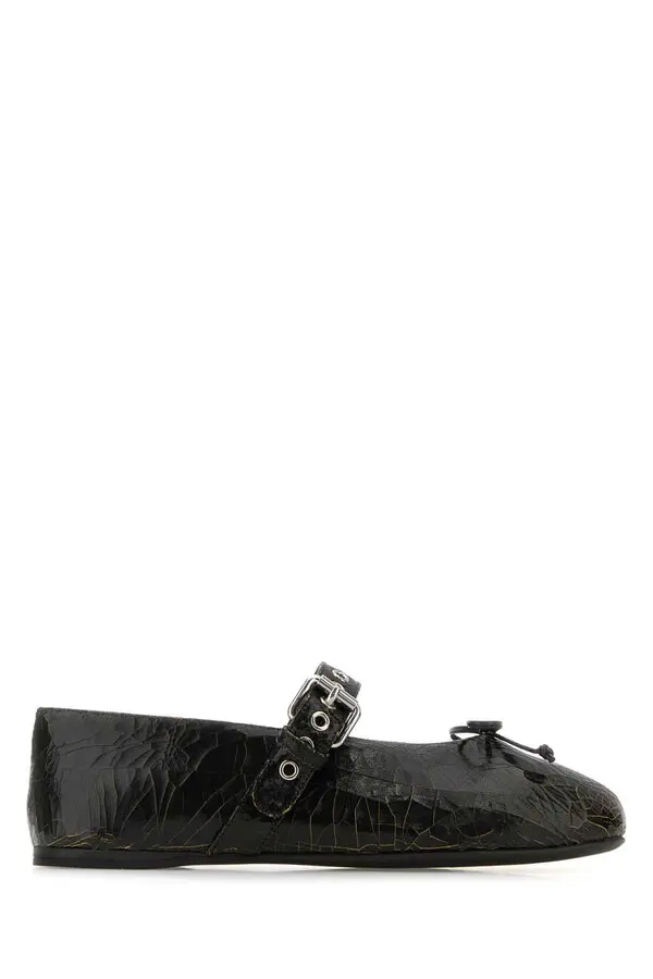 Miu Miu Leather Ballerinas