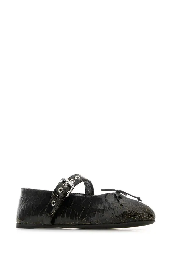 Miu Miu Leather Ballerinas