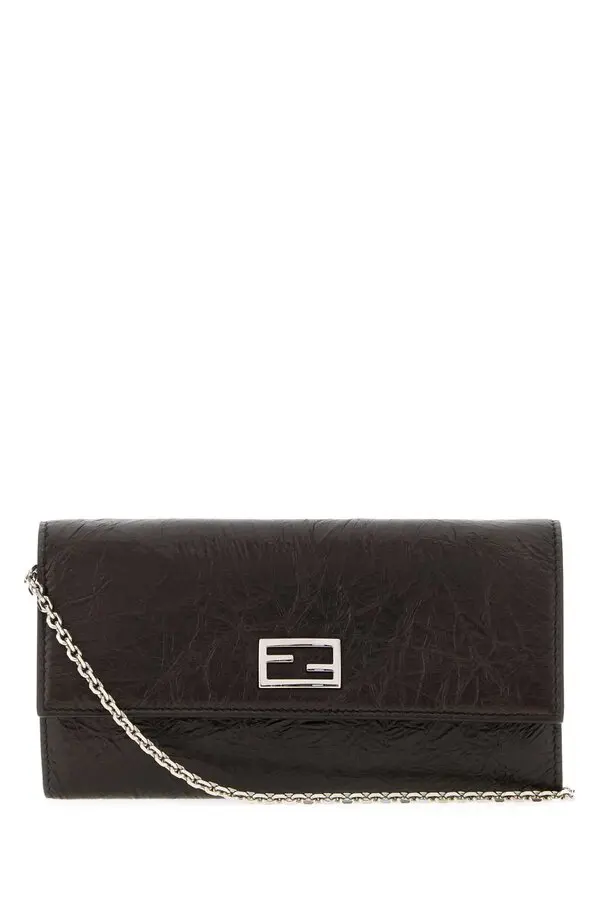 Fendi Leather Tube Wallet