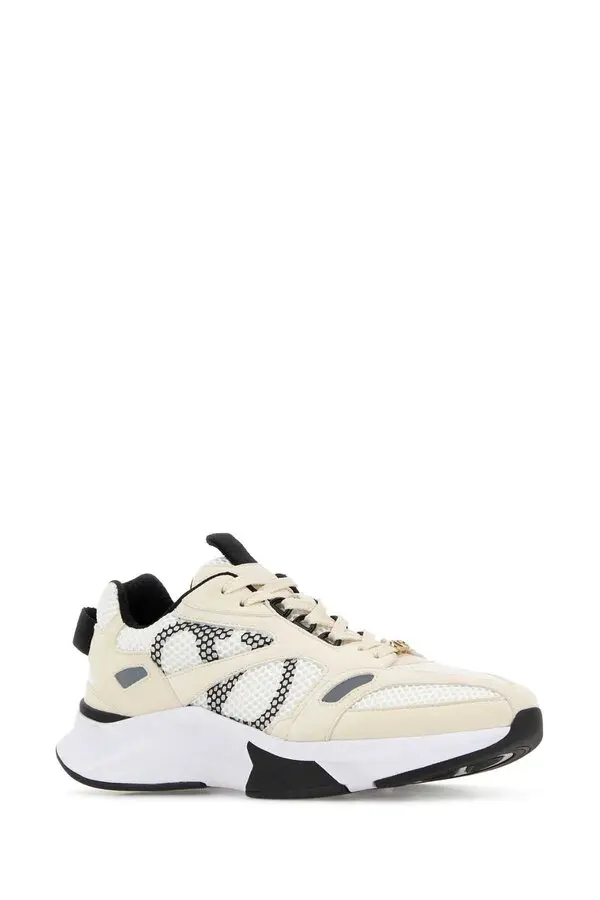 Valentino Garavani Mesh And Suede Demiverity Sneakers - Multicolor