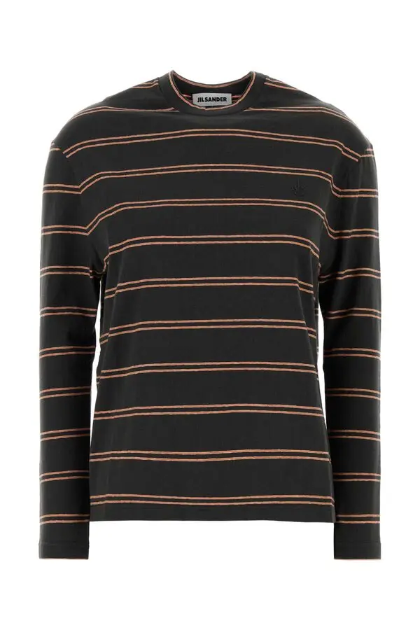 JIL SANDER Embroidered Cotton T-shirt - Multicolor