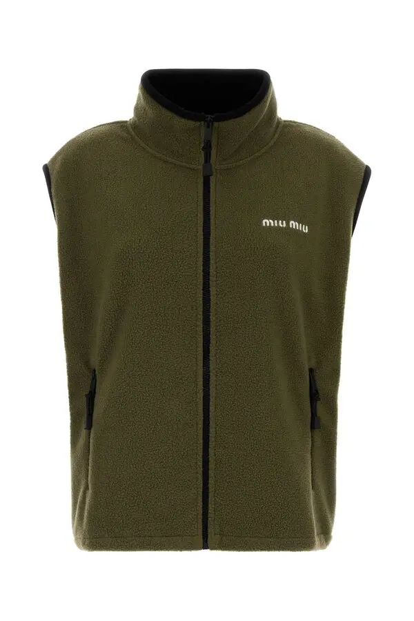 Miu Miu Army Pile Vest