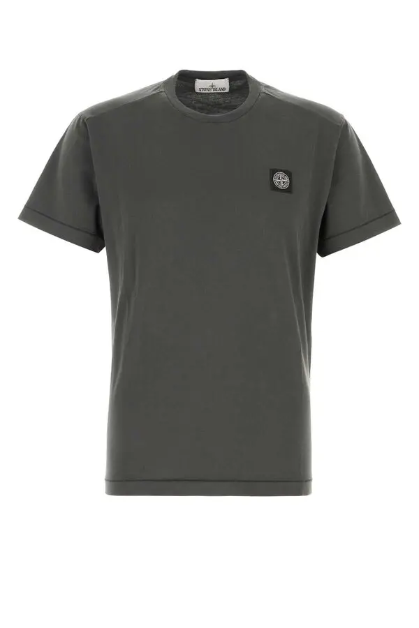 Stone Island Charcoal Cotton T-shirt