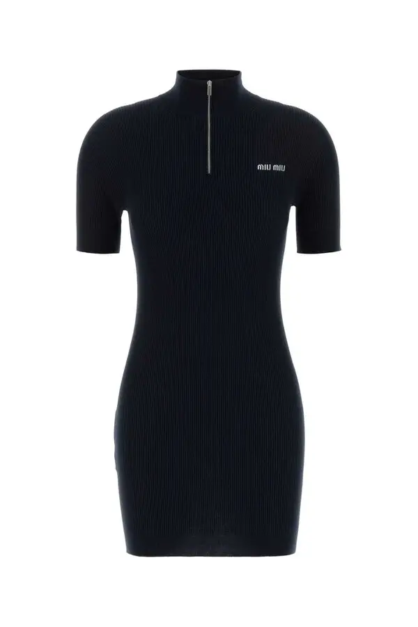 Miu Miu Midnight Cotton Dress