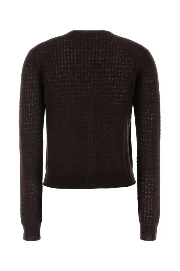 Miu Miu Dark Cashmere Blend Cardigan