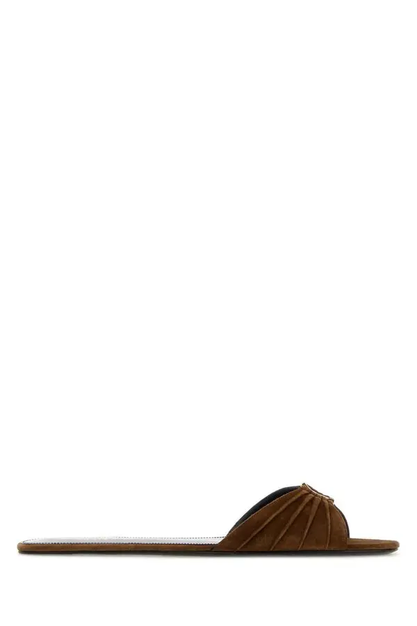 Saint Laurent Suede Babylone Slippers