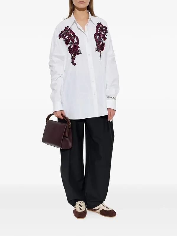 Dries Van Noten Embroidered Cocoon Shirt