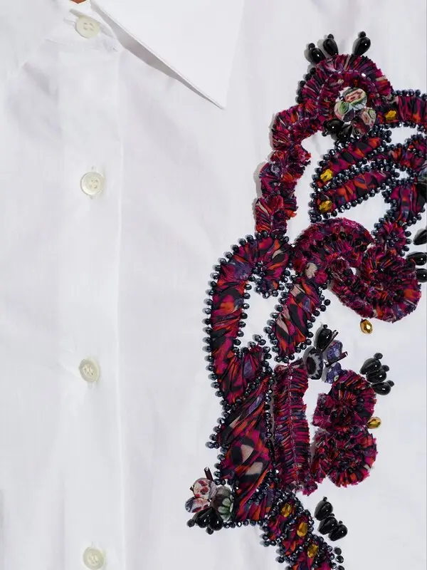 Dries Van Noten Embroidered Cocoon Shirt