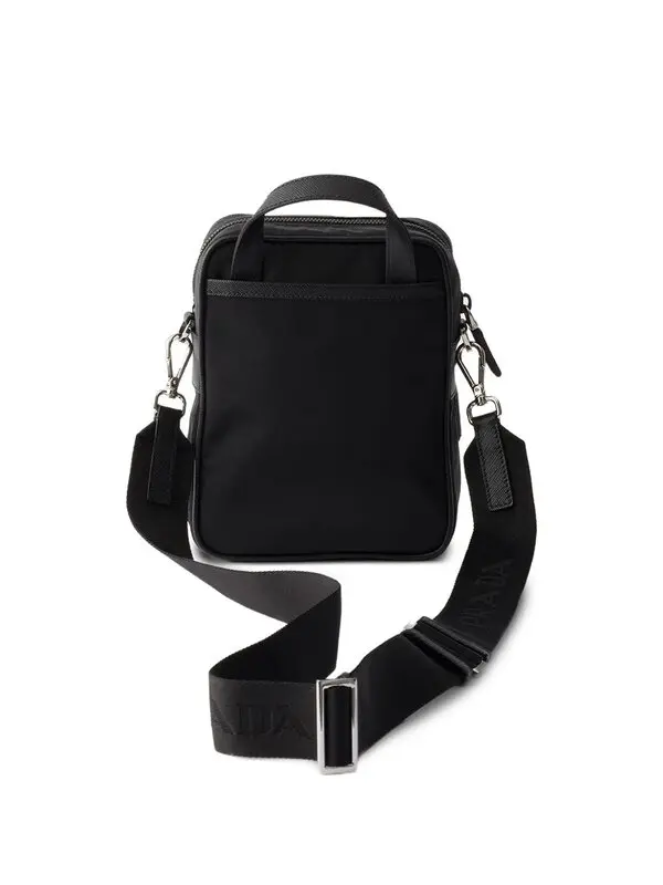 Prada Borsa A Tracolla In Re-nylon E Saffiano