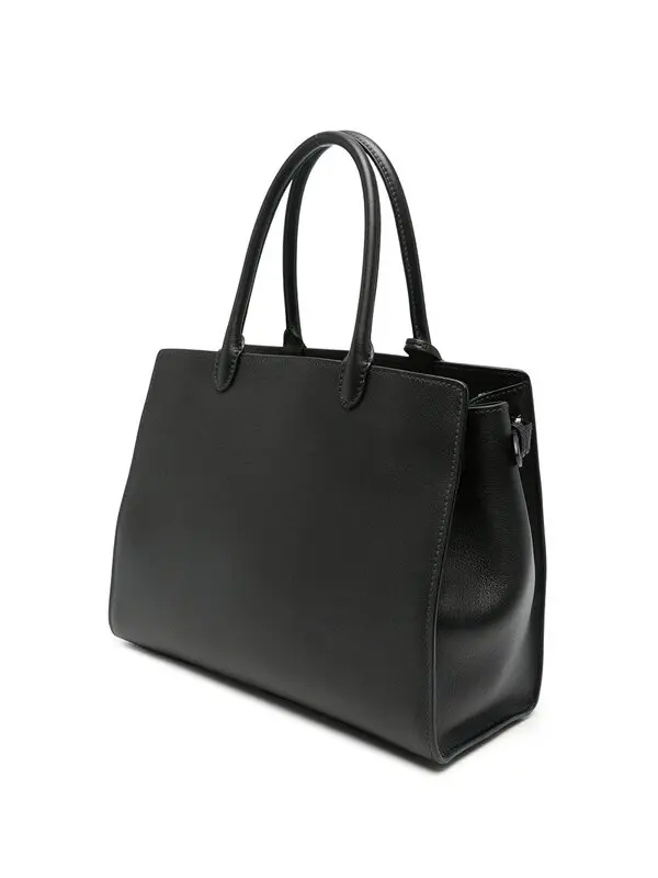 Prada Borsa A Mano Prelude Large In Pelle - Black