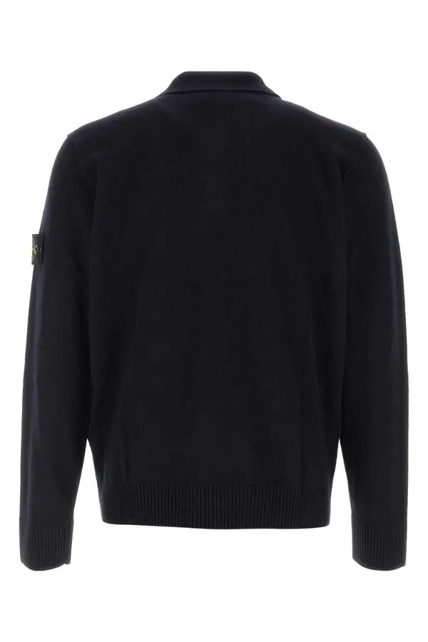 Stone Island Midnight Wool Polo Shirt - Blue