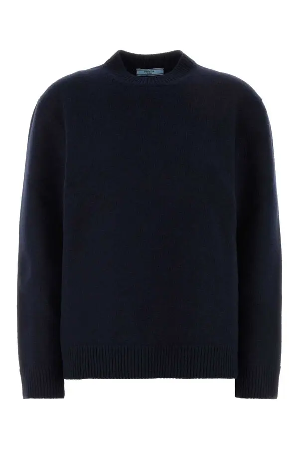 Prada Navy Wool Sweater - Blue