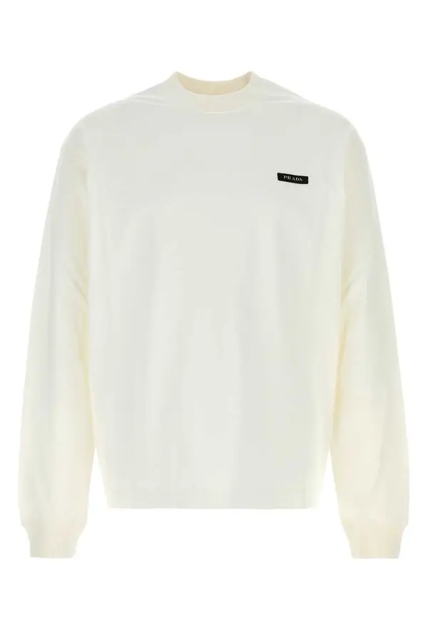 Prada Cotton Sweatshirt - White