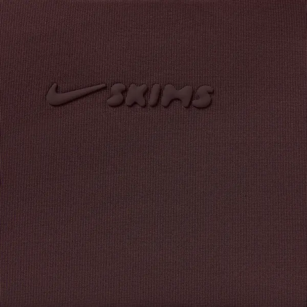 Nike Skims Satin Shine High-waisted Bonded 26" Leggings - Brown