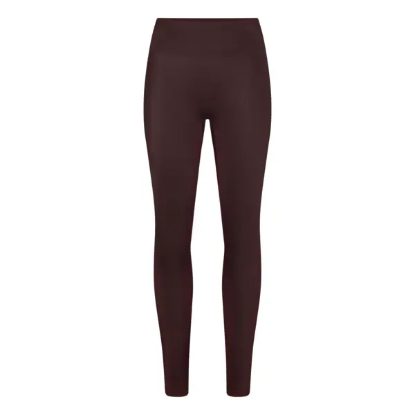 Nike Skims Satin Shine High-waisted Bonded 26" Leggings - Brown