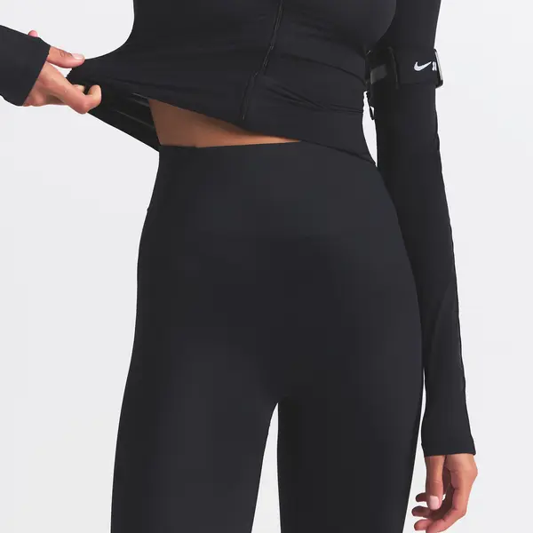 Nike Skims Satin Shine High-waisted Bonded 26" Leggings - Black
