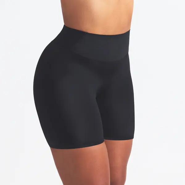 Nike Skims Satin Shine High-waisted 5" Biker Shorts - Black