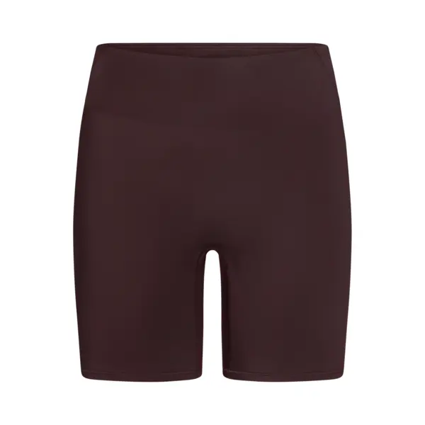 Nike Skims Satin Shine High-waisted 5" Biker Shorts - Brown