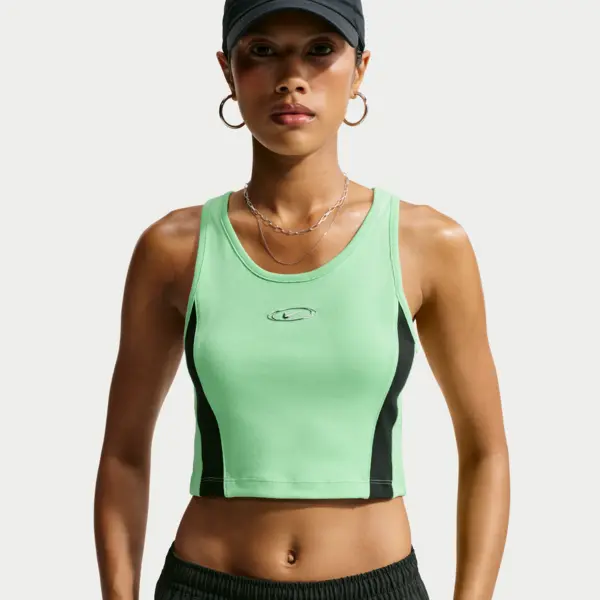 Nike Tight Cropped Tank Top - Green