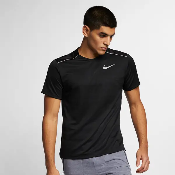 Nike Dri-fit Miler Short-sleeve Running Top