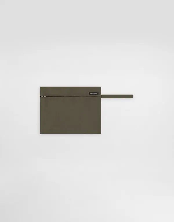 Dolce & Gabbana Canvas Swim Shorts With Logo Detail