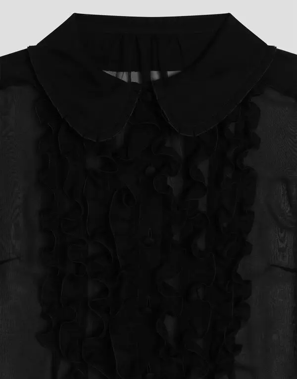 Dolce & Gabbana Chiffon Shirt With Ruffle Detail