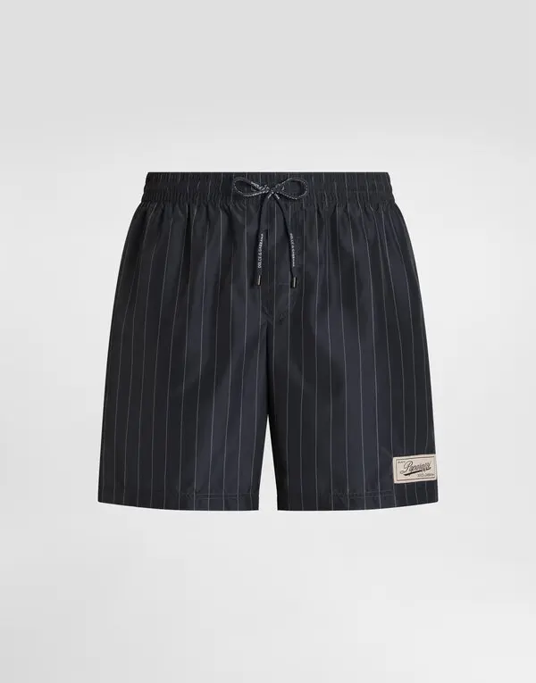 Dolce & Gabbana Striped Boxer Shorts With Logo Detail