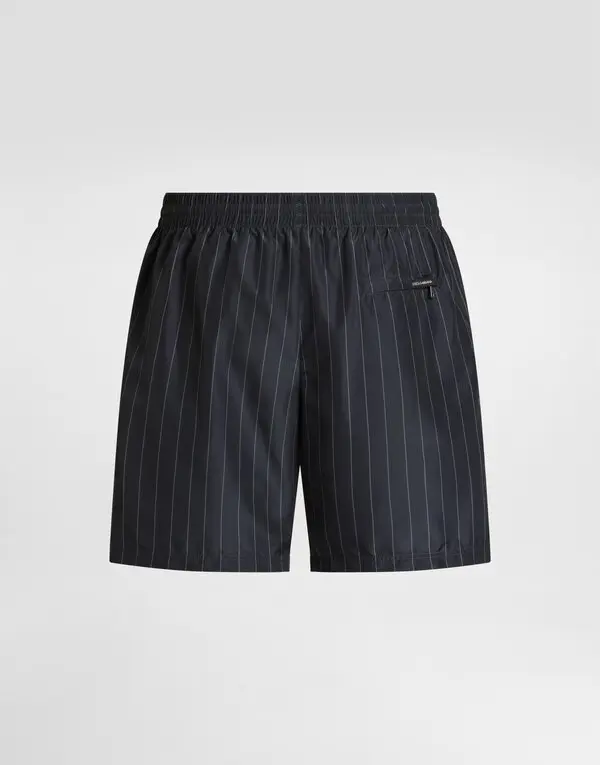Dolce & Gabbana Striped Boxer Shorts With Logo Detail