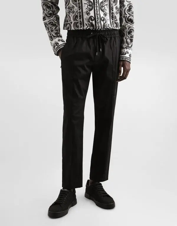 Dolce & Gabbana Cotton Gabardine Jogging Trousers