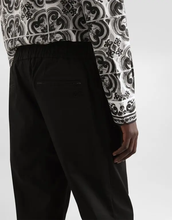 Dolce & Gabbana Cotton Gabardine Jogging Trousers