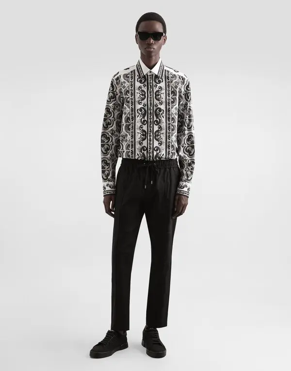 Dolce & Gabbana Cotton Gabardine Jogging Trousers